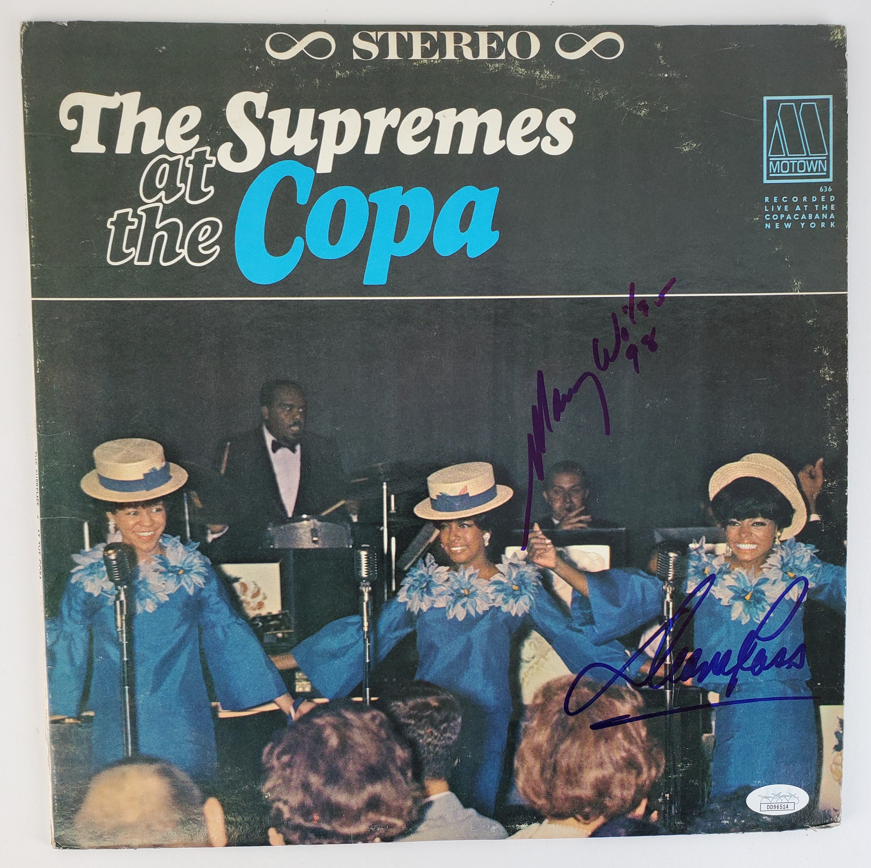 Diana Ross & Mary Wilson Signed (JSA COA) The Supremes At The Copa Rec ...